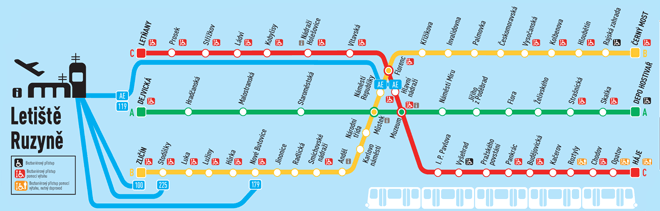 Prague Metro Map vs True Geometry [OC] : r/dataisbeautiful